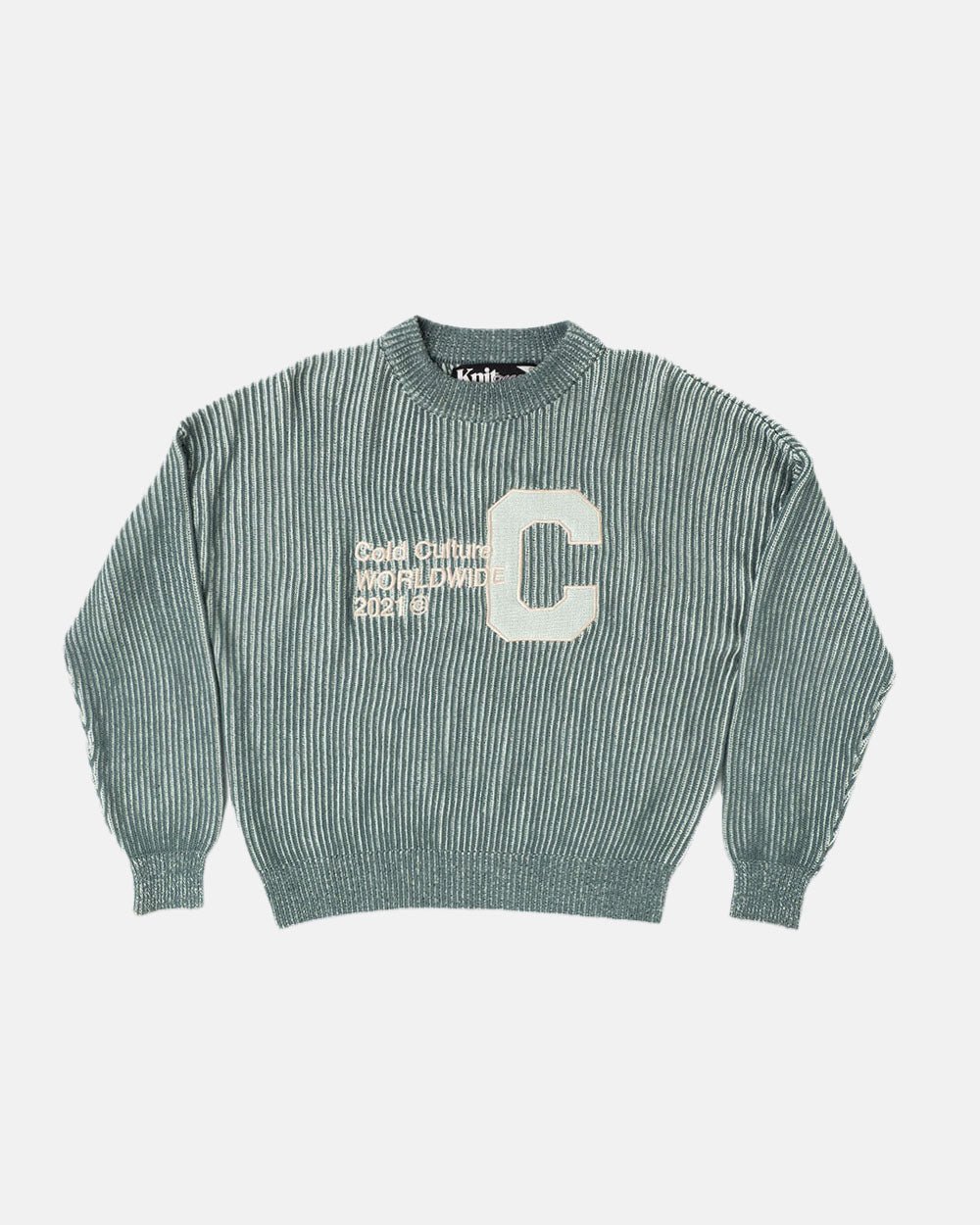 COLD UNIVERSITY KNIT WARM GREEN | COLD CULTURE™ | STREETWEAR CLOTHING ...