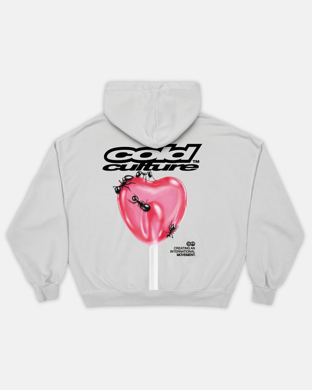 LOLLIPOP HOODIE LIGHT GREY | COLD CULTURE™ | STREETWEAR CLOTHING ...