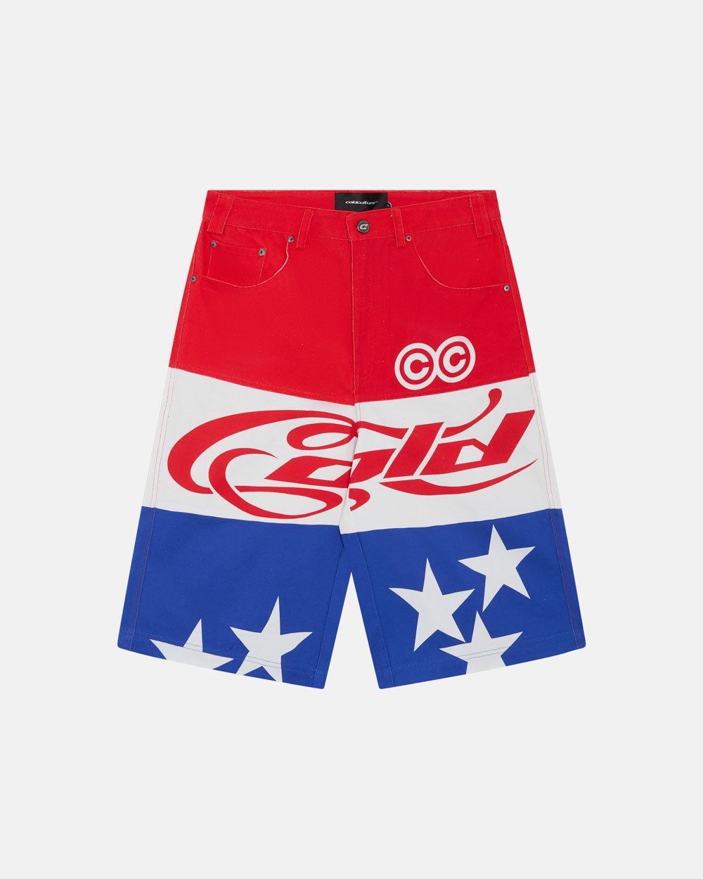 STARS JORTS RED WHITE AND BLUE