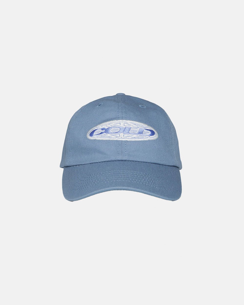 STICKER WORLD CAP MEDIUM BLUE | COLD CULTURE™ | STREETWEAR CLOTHING BRAND