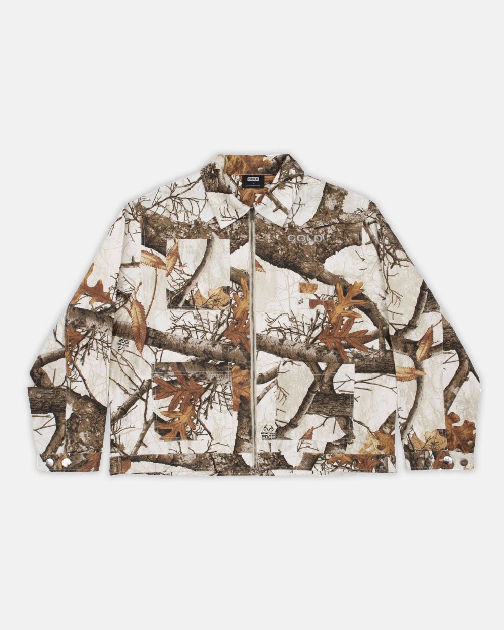 WORK ZIP JACKET REALTREE WHITE | COLD CULTURE™ | STREETWEAR CLOTHING BRAND