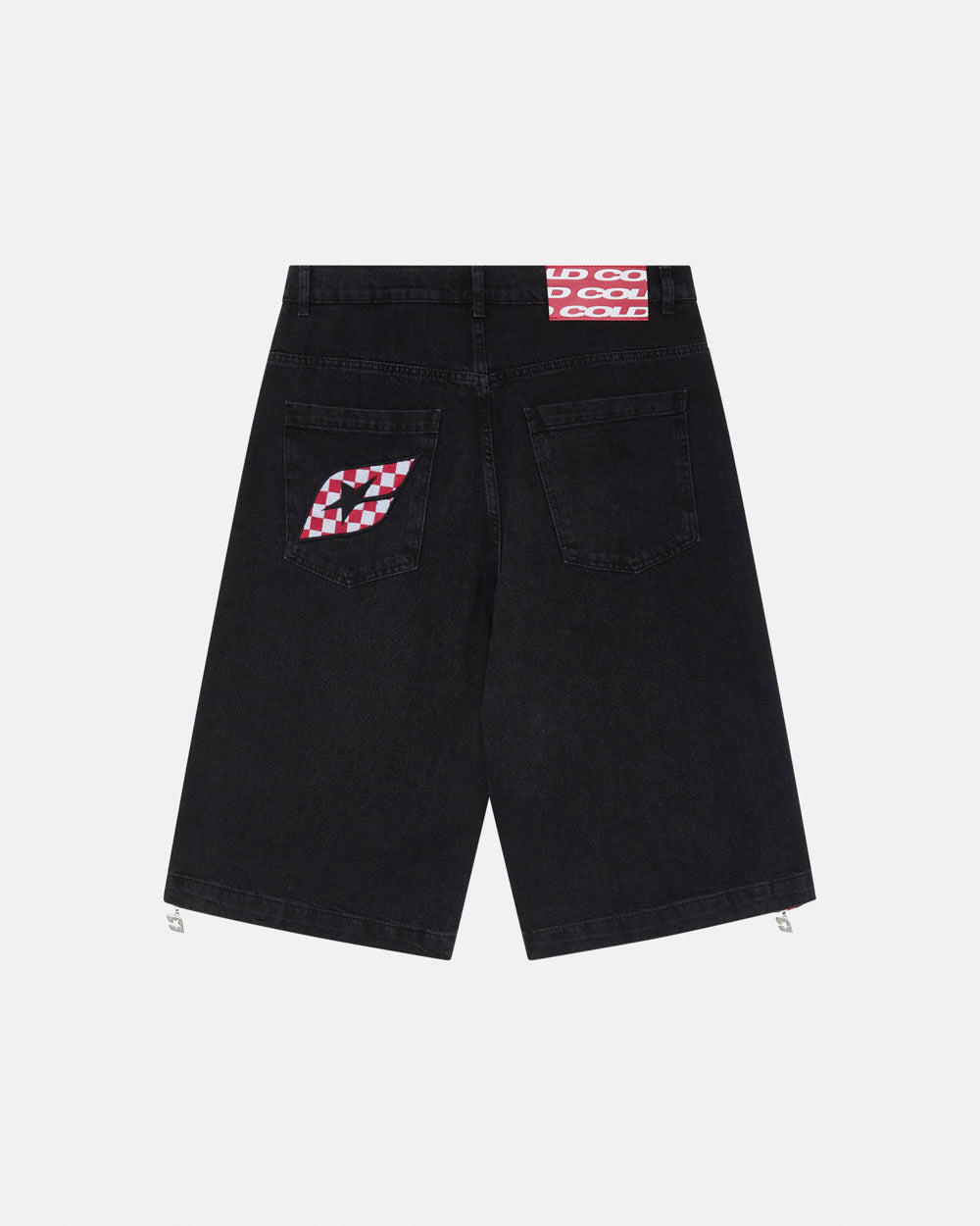 ZIP RED CHESS JORTS